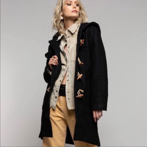 POL | Jackets & Coats | Pol Hooded Wool Duffel Coat | Poshmark